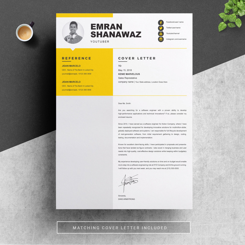 Emran Resume Template #94091 - TemplateMonster